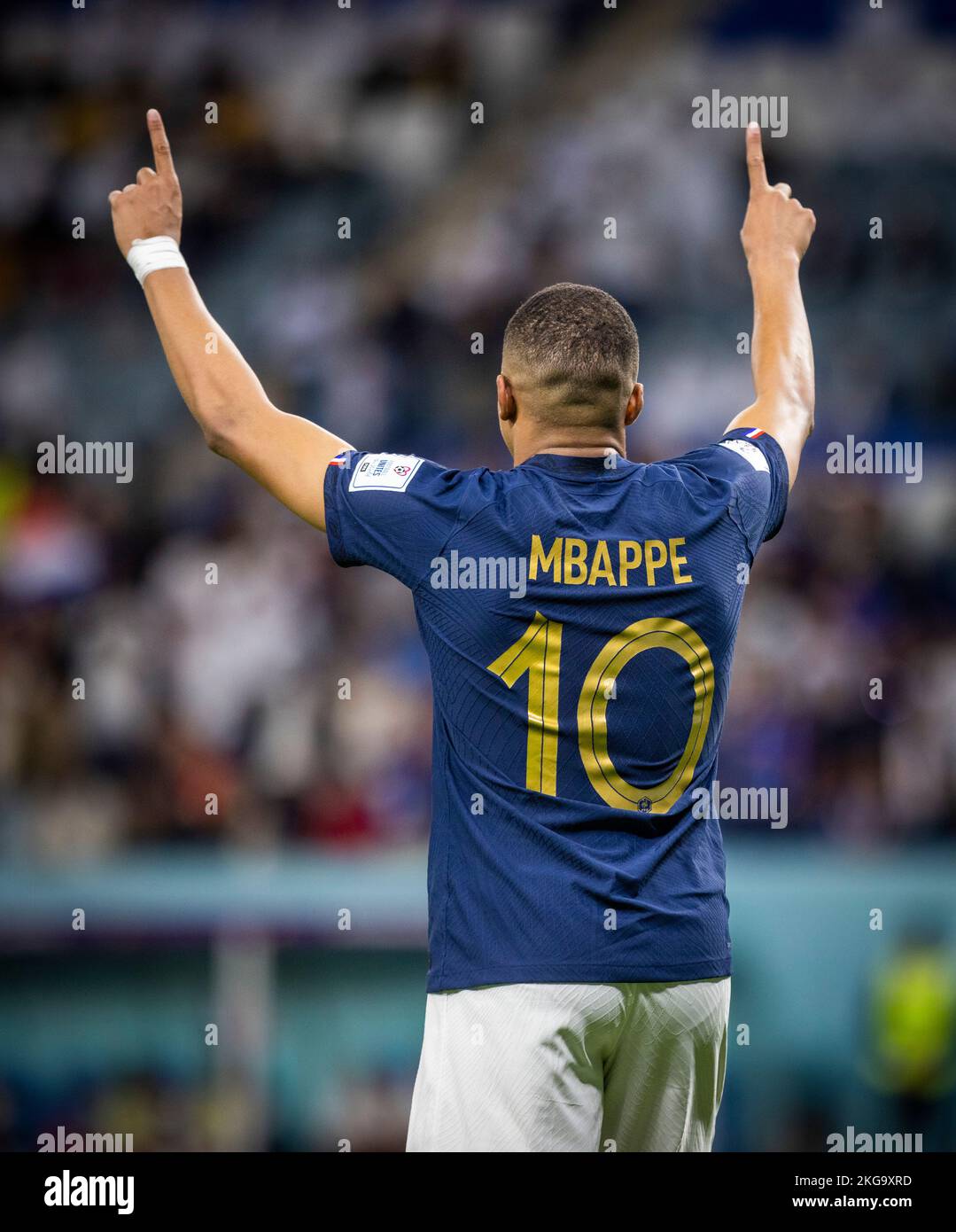 Doha, Qatar. 22nd Nov, 2022. Goal celebration: Kylian Mbappe (FRA ...