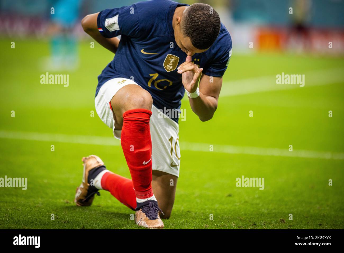 Doha, Qatar. 22nd Nov, 2022. Goal celebration: Kylian Mbappe (FRA ...