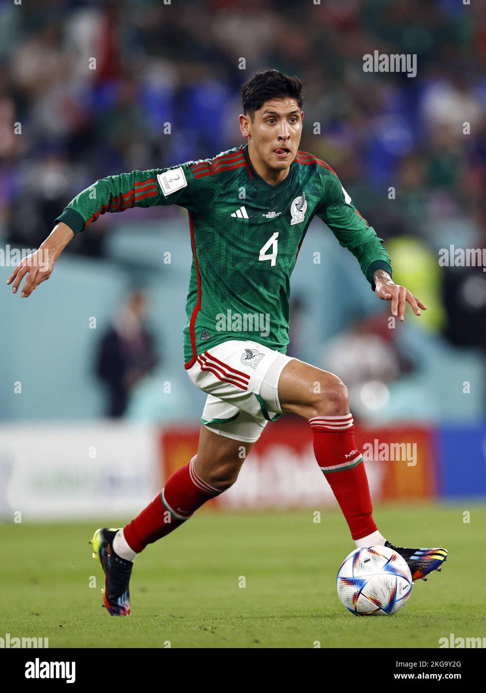 DOHA - Qatar, 22/11/2022, Edson Alvarez of Mexico during the FIFA World ...