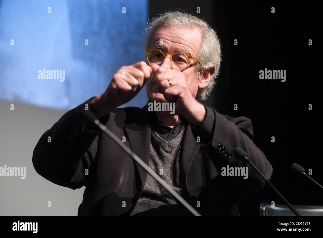 Sir Christopher Frayling photographed on stage during the Mark Kermode ...