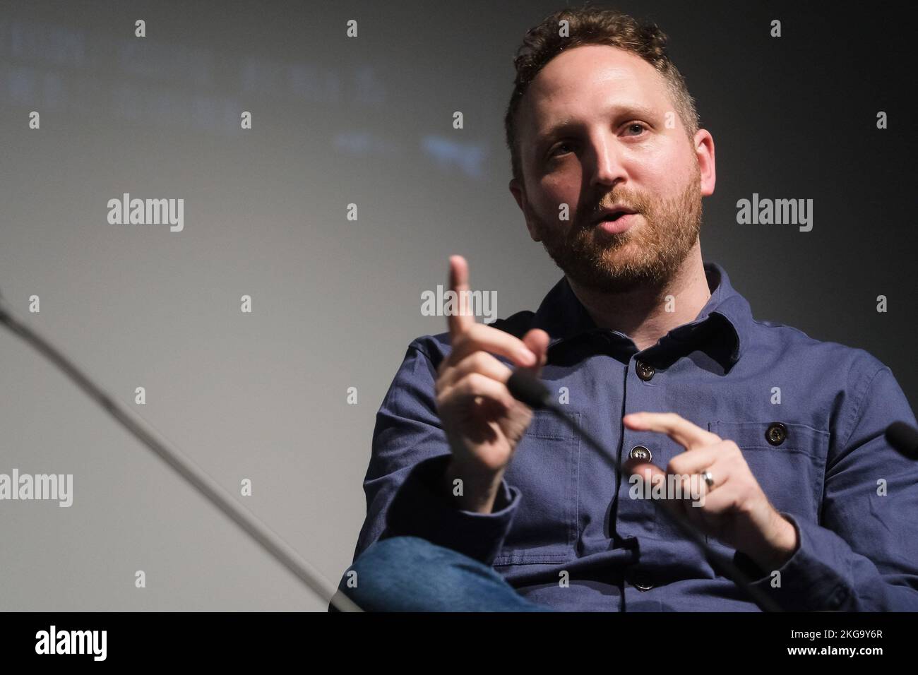 Director Eddie Sternberg photographed on stage during the Mark Kermode ...