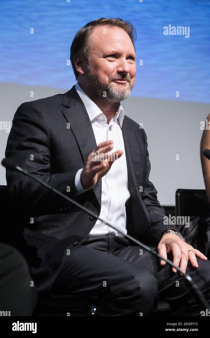 Rian Johnson photographed on stage during the Mark Kermode in 3D held ...