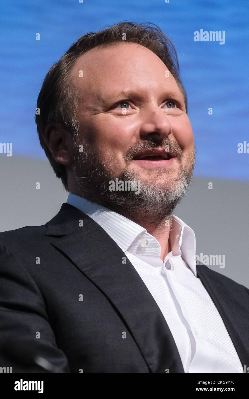 Rian Johnson photographed on stage during the Mark Kermode in 3D held ...