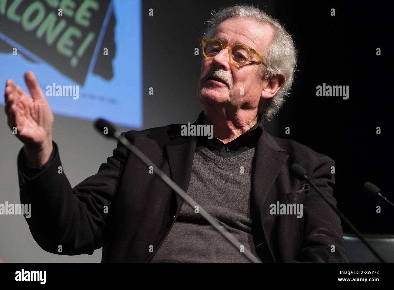 Sir Christopher Frayling photographed on stage during the Mark Kermode ...
