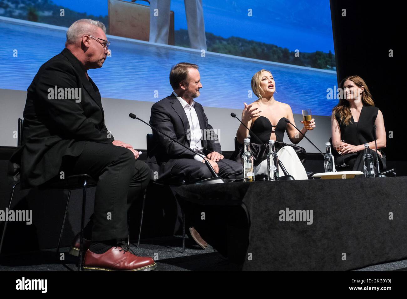 Mark Kermode, Rian Johnson, Kate Hudson and Kathryn Hahn photographed ...