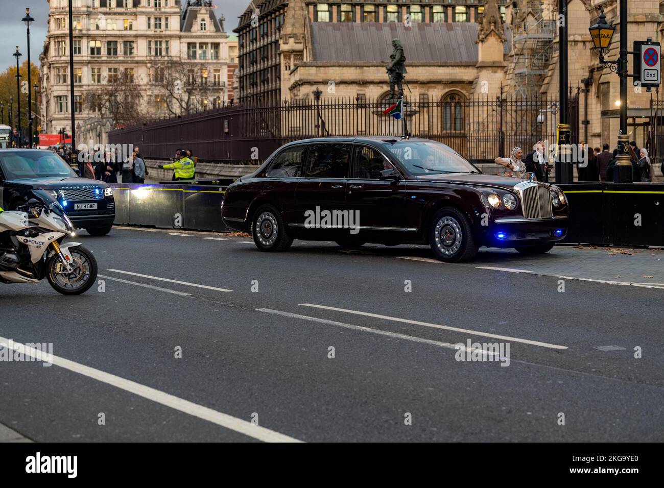 London, UK. 22nd Nov, 2022. Cyril Ramaphosa, President of South Africa ...