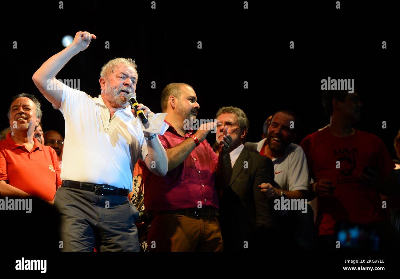 Lula da Silva, former president of Brazil portrait. Luiz Inacio da ...