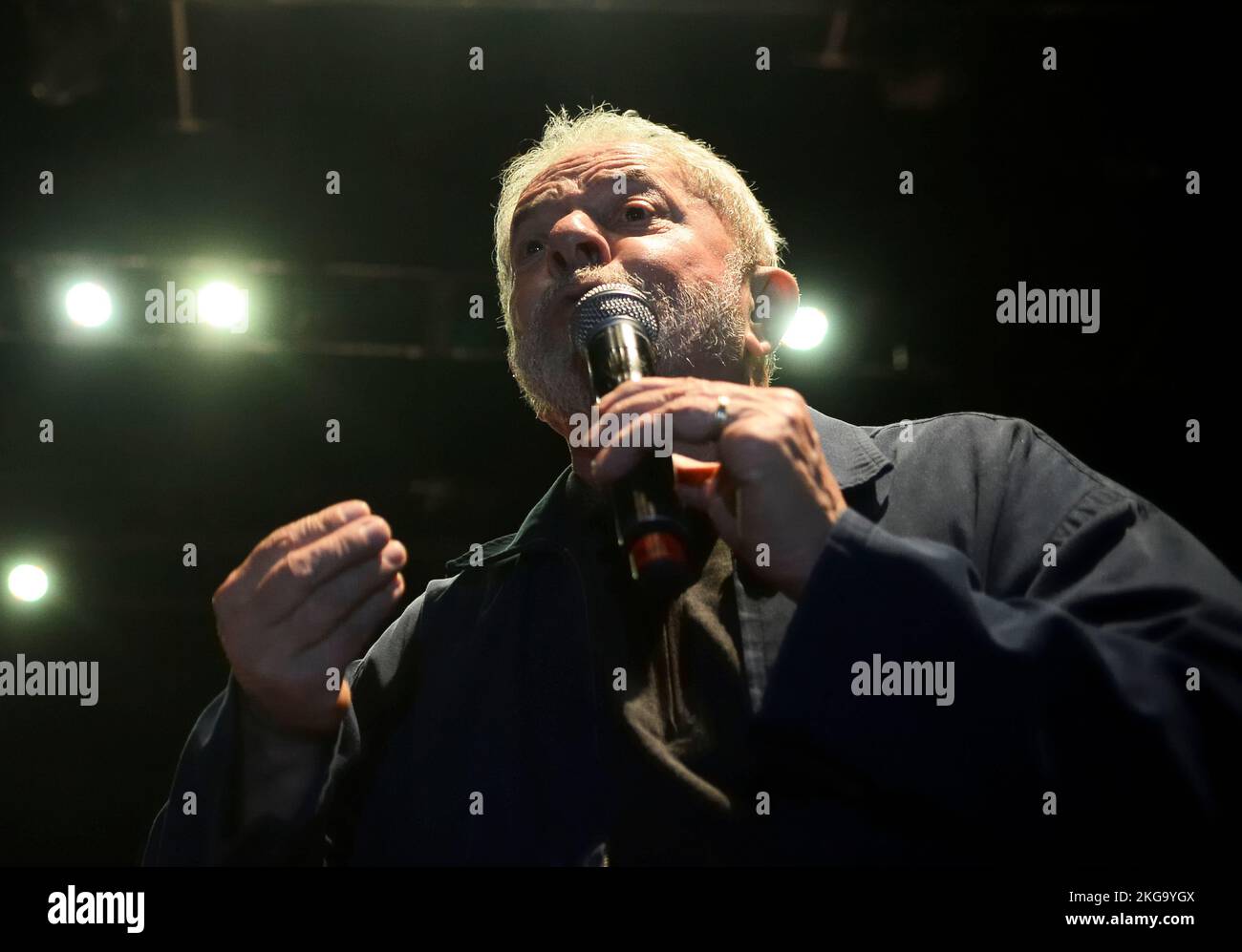 Lula da Silva, former president of Brazil portrait. Luiz Inacio da ...