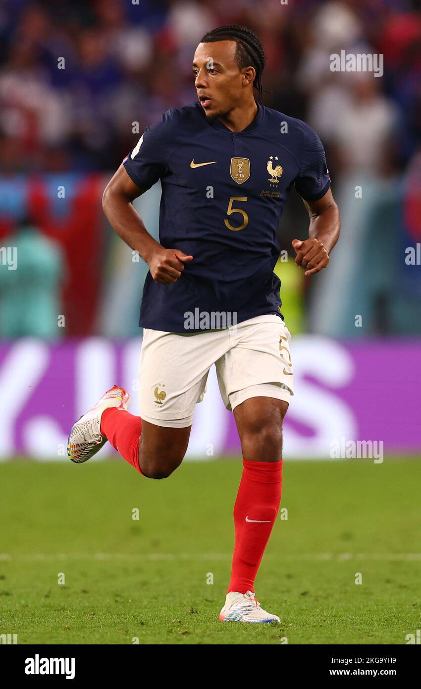 Al Wukair, Qatar, 22nd November 2022. Jules Kounde of France in action ...