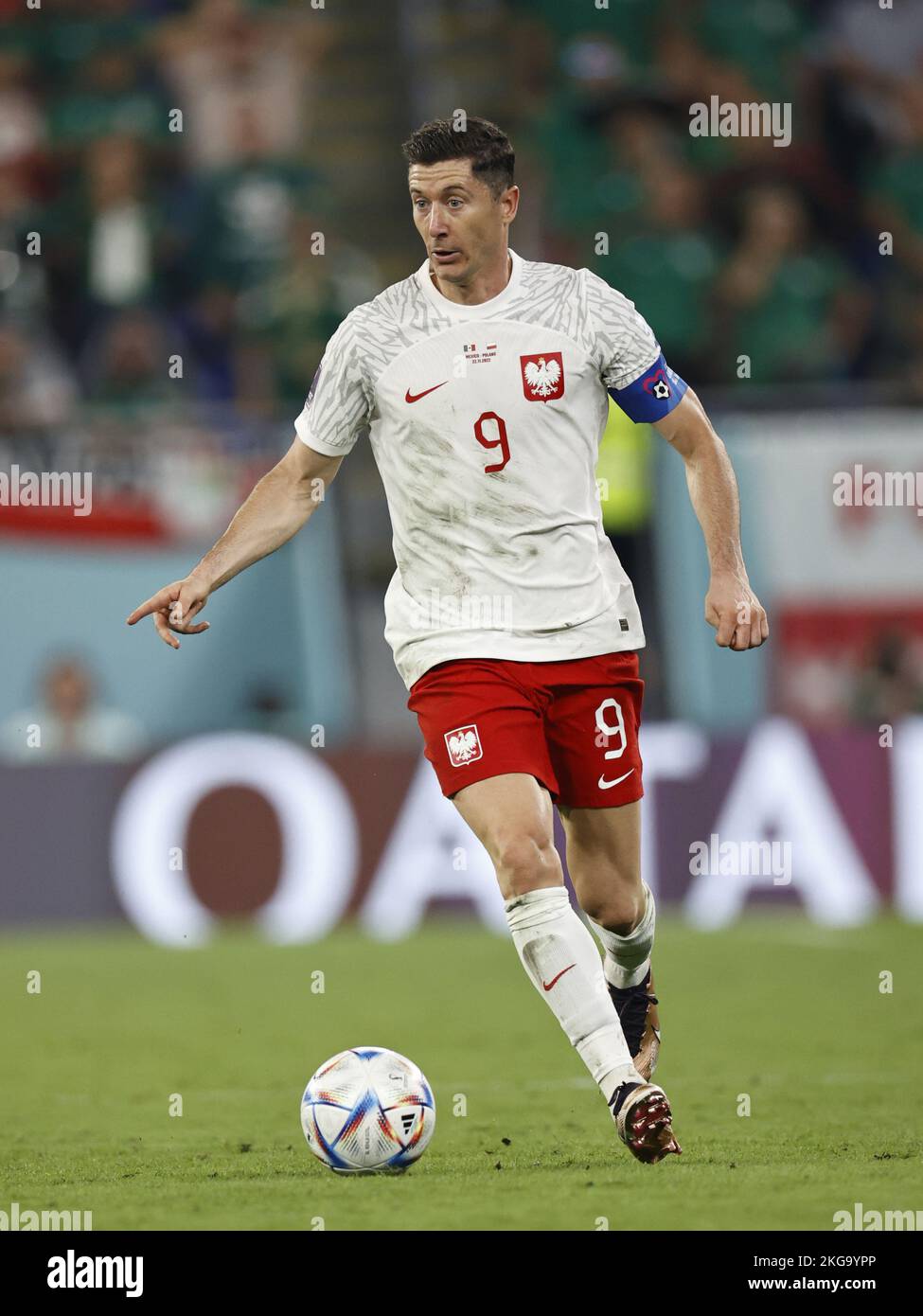 DOHA - Qatar, 22/11/2022, Robert Lewandowski of Poland during the FIFA ...