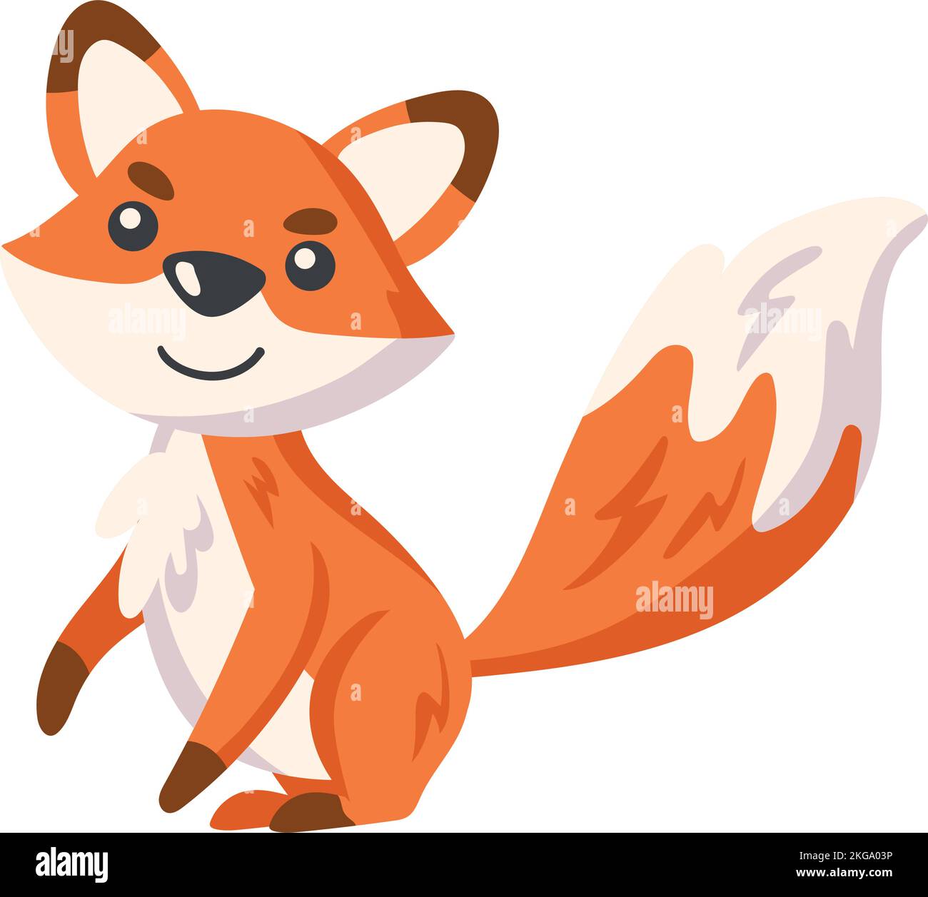 cute fox animal Stock Vector Image & Art - Alamy
