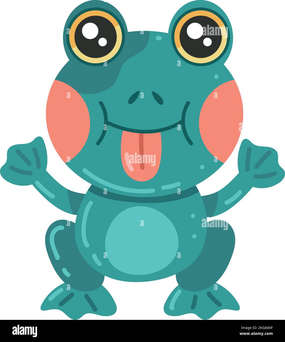 cute toad animal Stock Vector Image & Art - Alamy