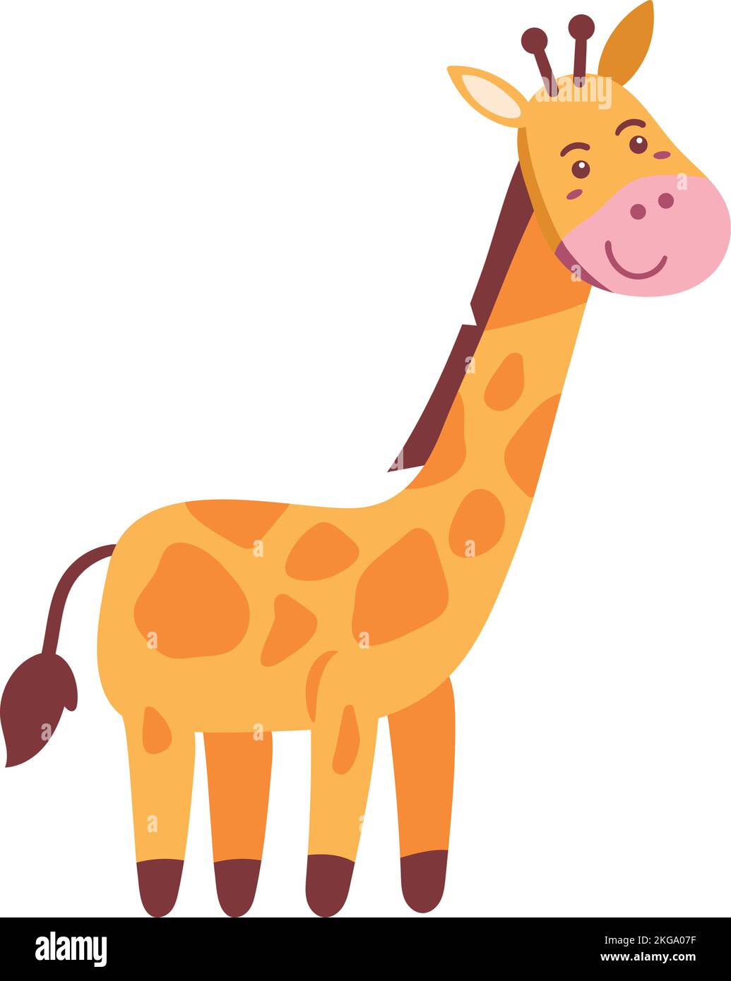 cute giraffe animal Stock Vector Image & Art - Alamy