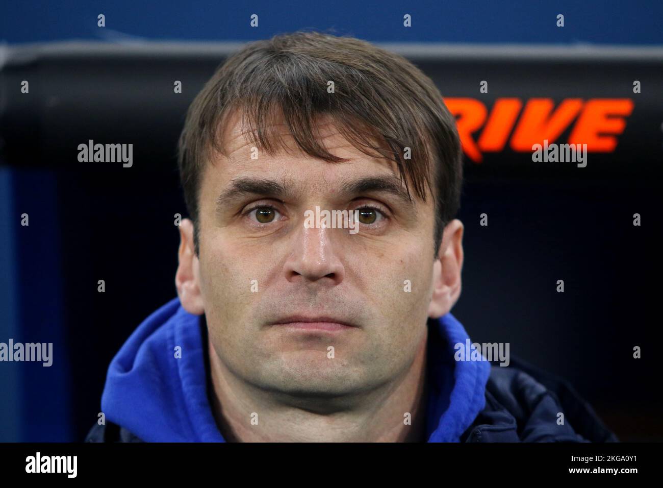 Milos Milojevic, head coach of Crvena Zvezda seen during the Friendly ...