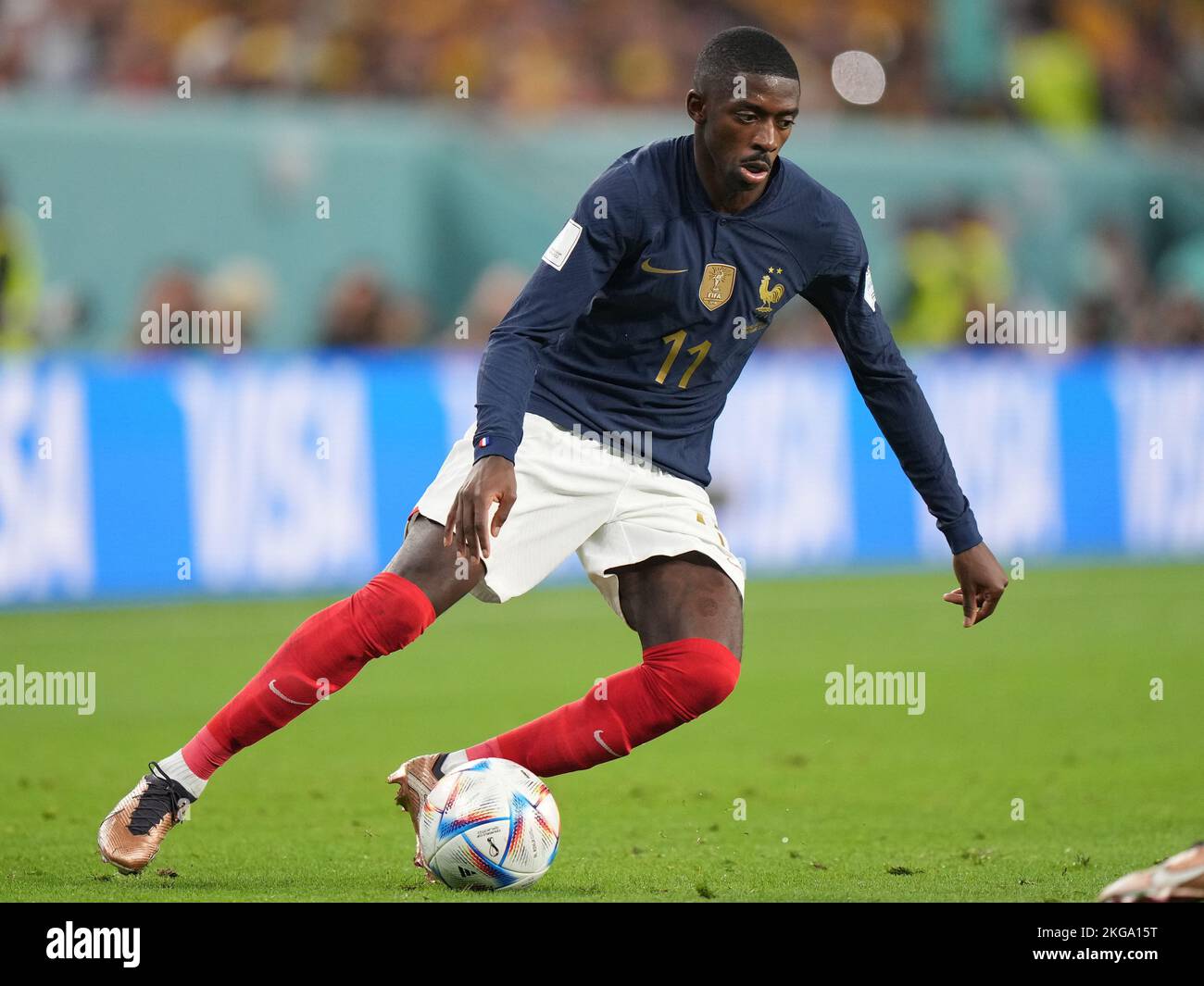 Ousmane Dembele of France during the Qatar 2022 World Cup match, Group ...