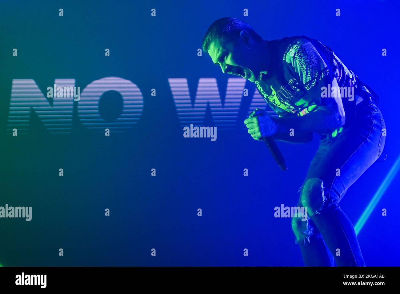 Warsaw, Poland. 21st Nov, 2022. Ilya Prusikin of Little Big, a Russian ...