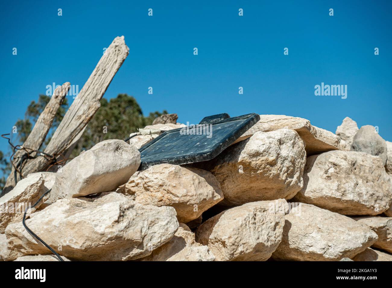 Do-it-yourself solar panel in the semi-desrt area in Morrocco. DIY ...