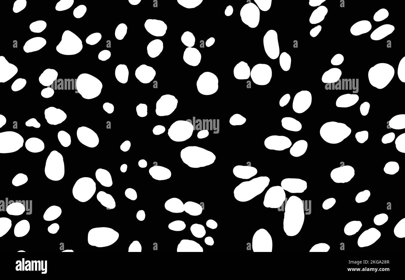 Abstract modern dalmatian fur seamless pattern. Animals trendy ...