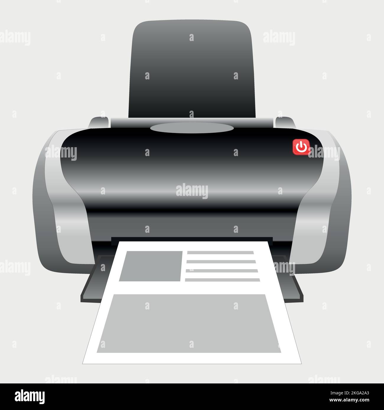 realistic vector printer isolated Stock Vector Image & Art - Alamy