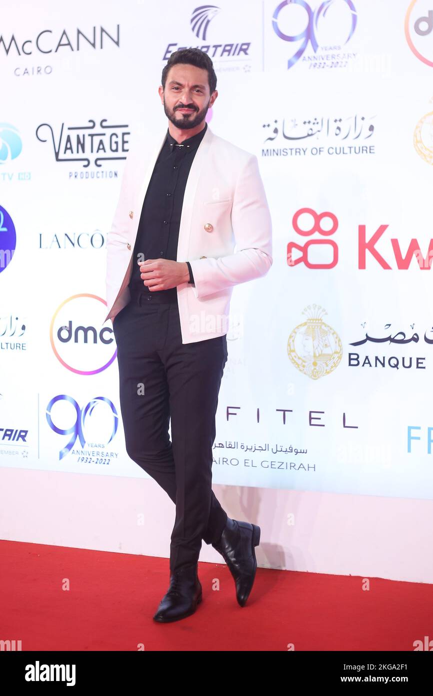 Cairo, Egypt. 22nd Nov, 2022. Egyptian actor attends the end of the ...