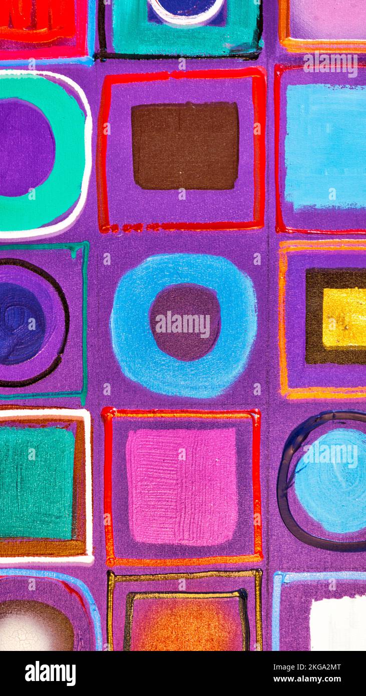 Different colorful geometric shapes hi-res stock photography and images ...