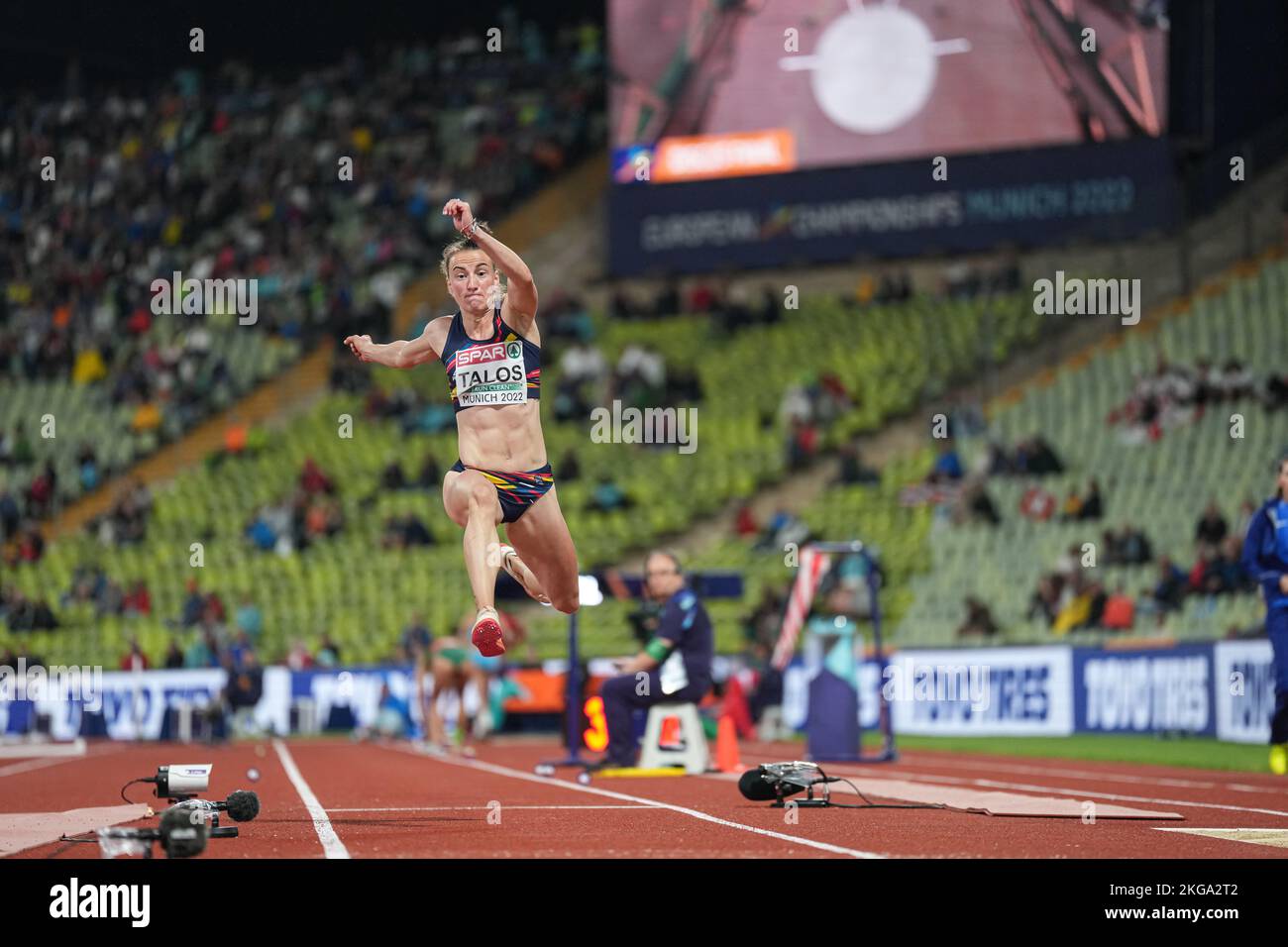 Elena Andreea Talosparticipating in the long jump of the European ...