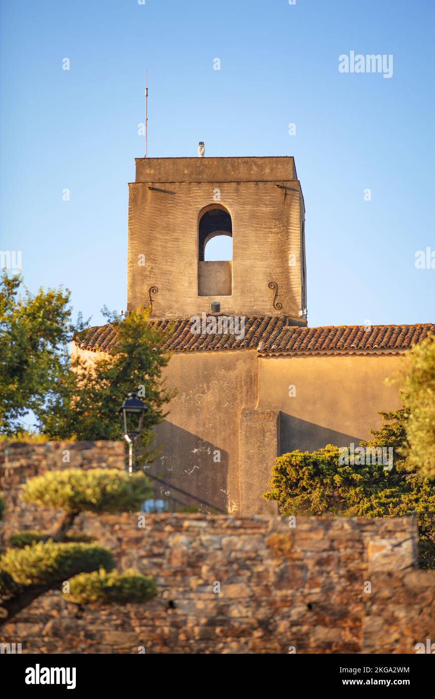 Gassin church, in France Stock Photo - Alamy