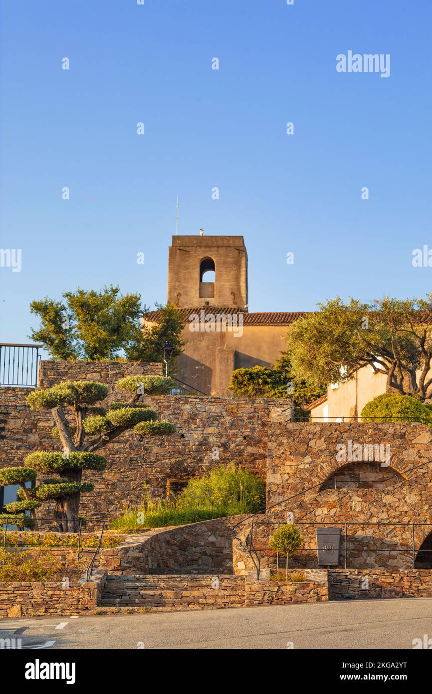 Gassin church, in France Stock Photo - Alamy