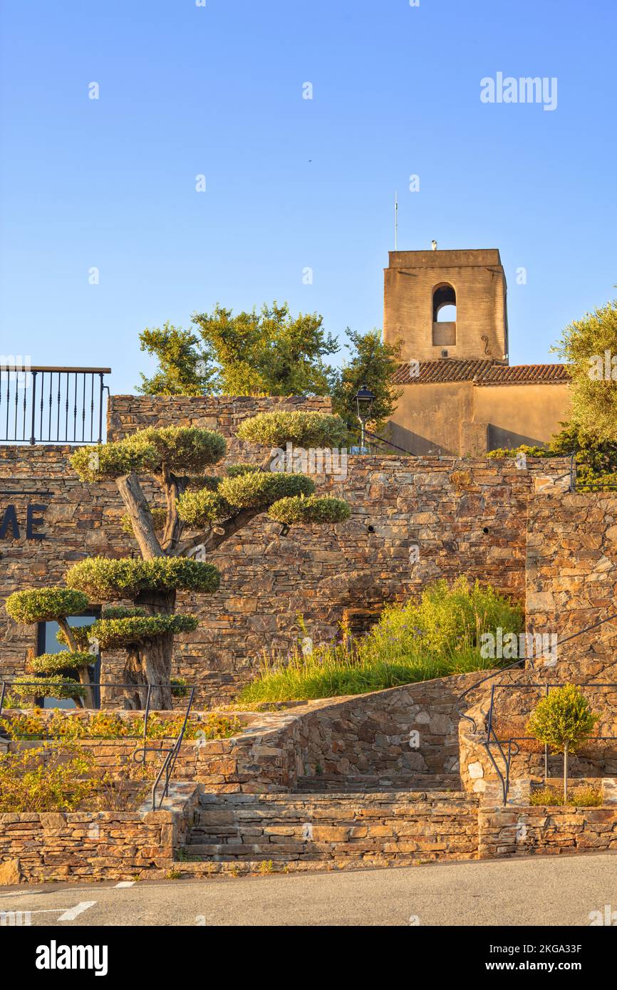 Gassin church, in France Stock Photo - Alamy