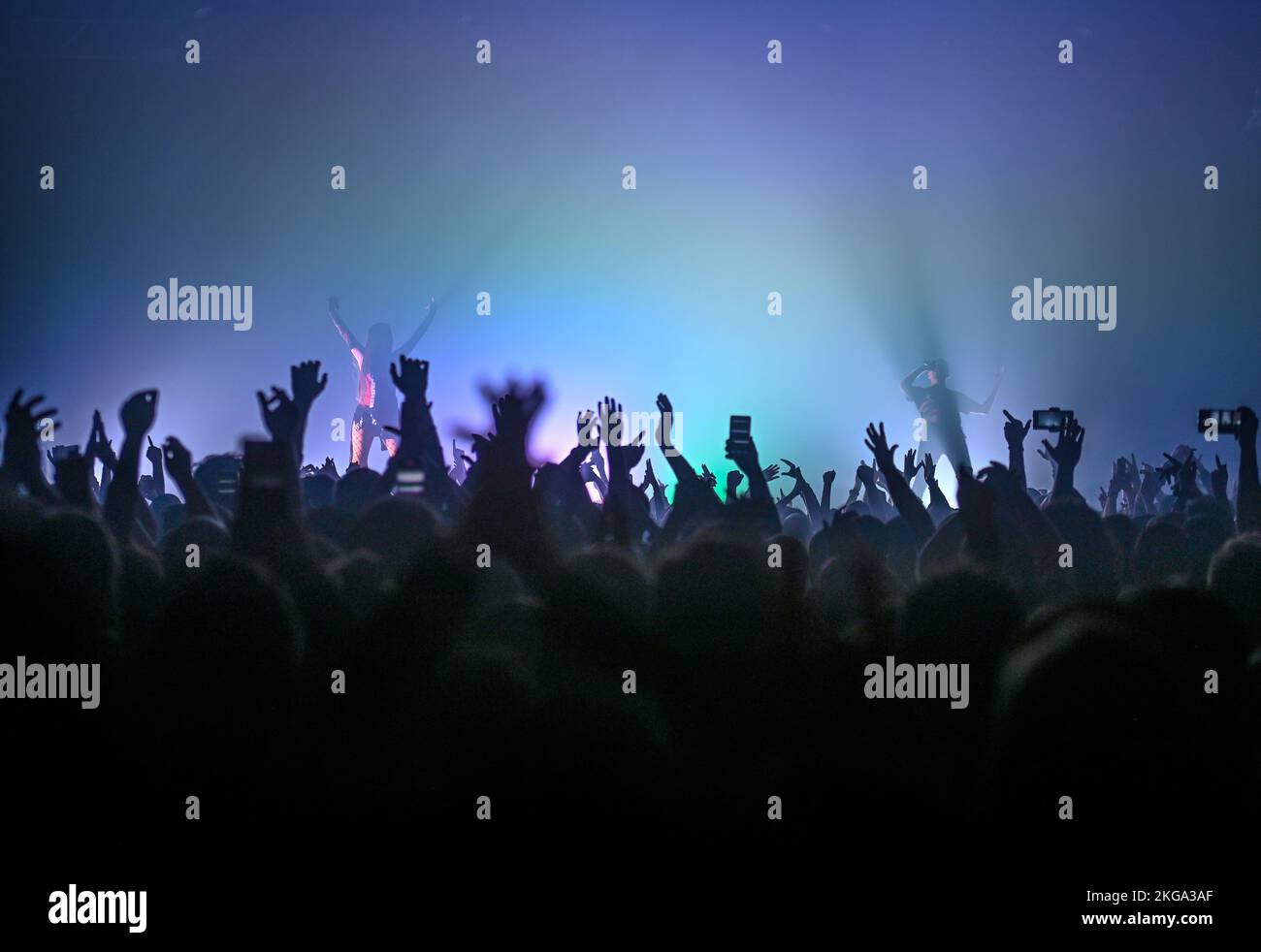 Sonya Tayurskaya and Ilya Prusikin of Little Big, a Russian rave band ...