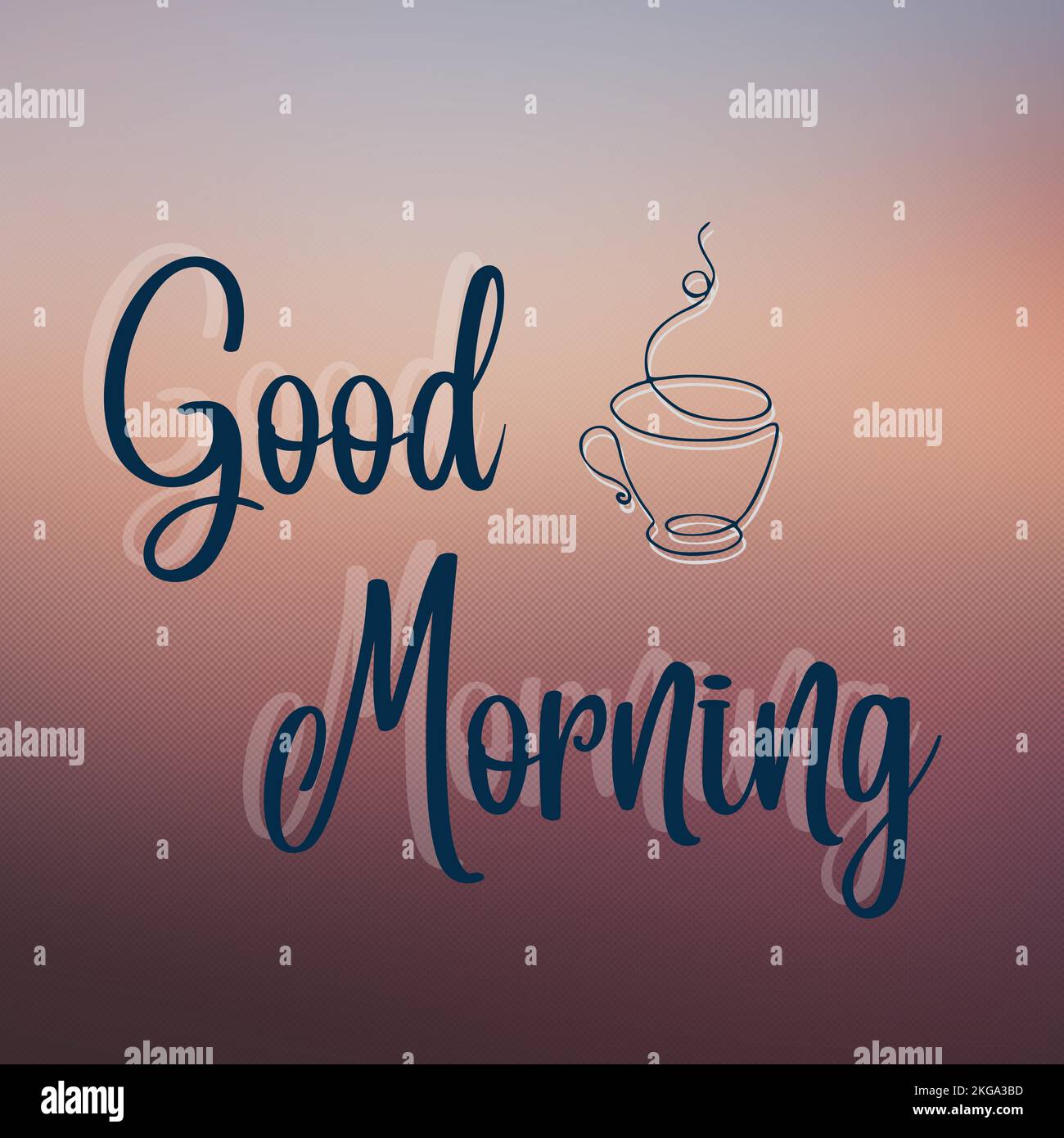 Clock text good morning illustration hi-res stock photography and ...