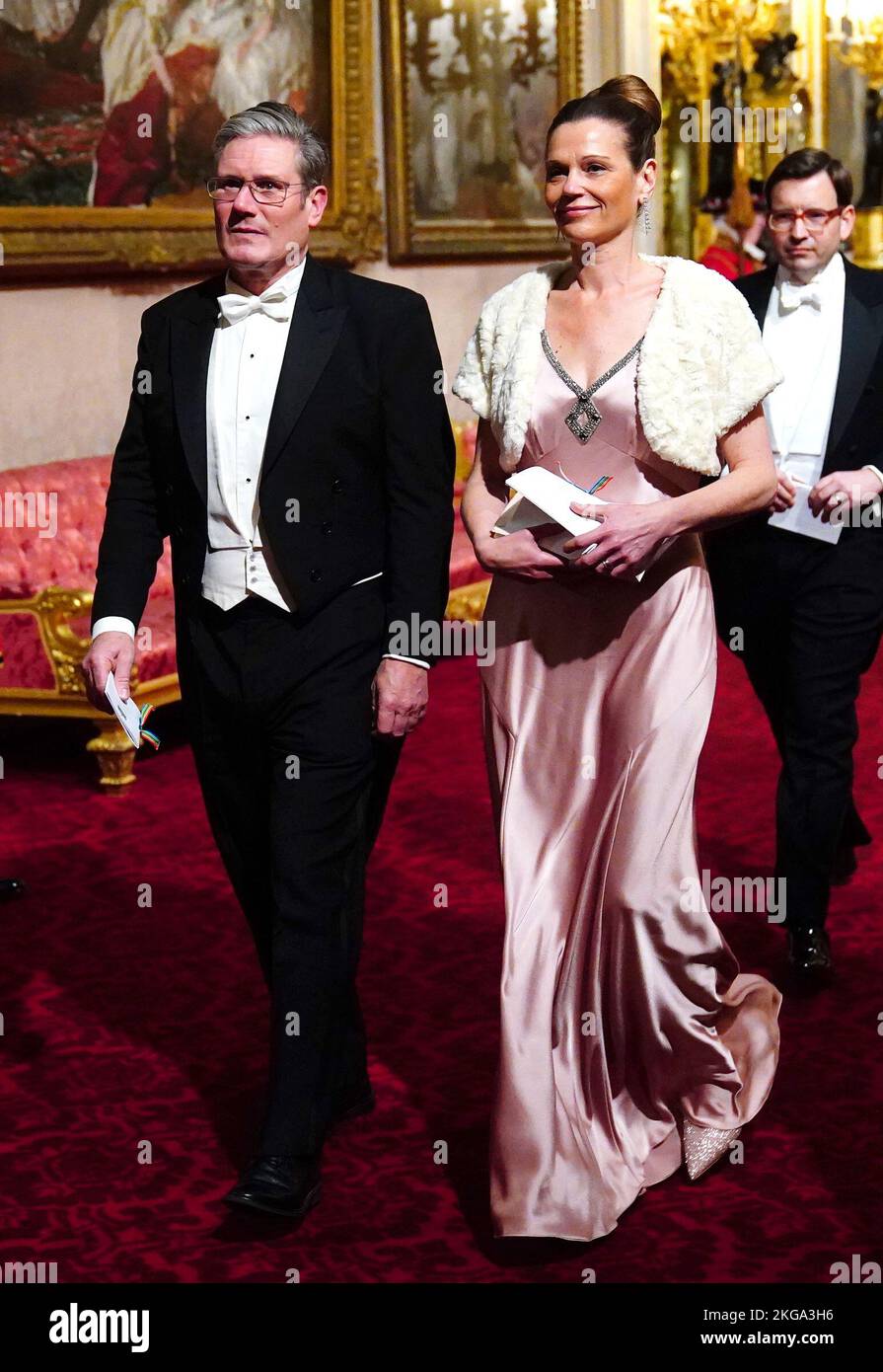 Labour Party leader Sir Keir Starmer and his wife Victoria Starmer ...