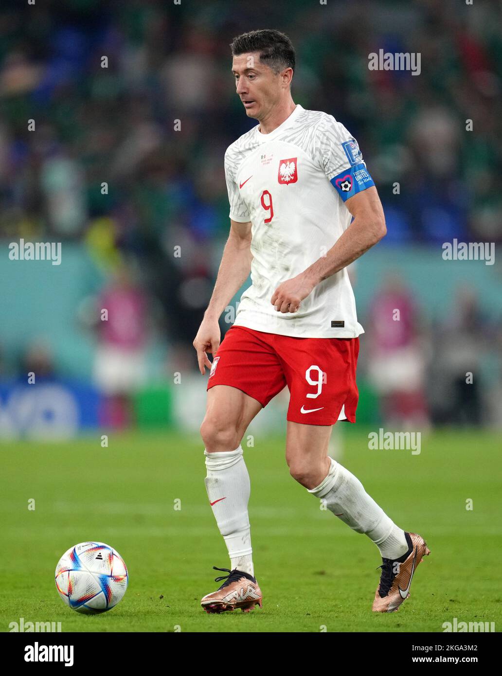 Poland's Robert Lewandowski during the FIFA World Cup Group C match at ...