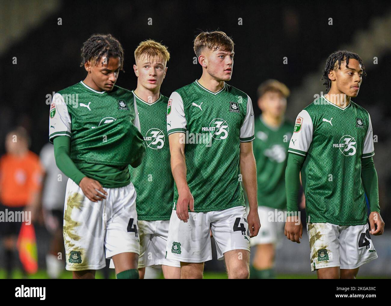 Plymouth, UK. 22nd Nov, 2022. Plymouth Argyle midfielder Jack Endacott ...