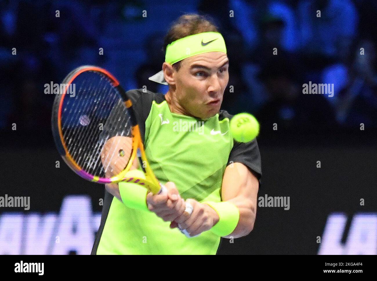 The final ATP tournament (Nitto ATP Finals) 2022 in Turin. Spanish ...