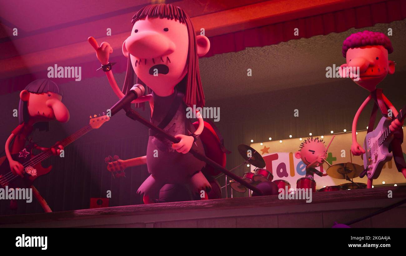 DIARY OF A WIMPY KID: RODRICK RULES, on drums, at rear: Rodrick Heffley ...