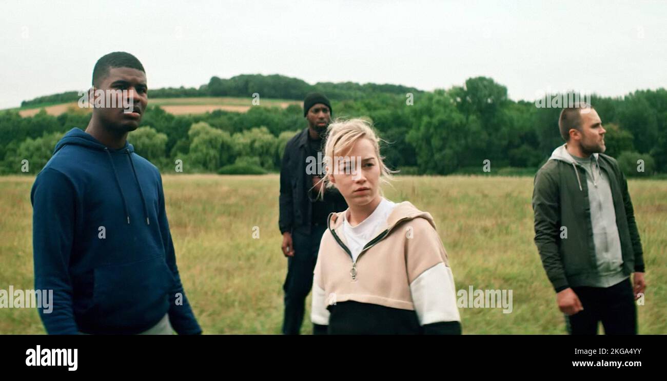 HOUNDED, (aka HUNTED), from left: Malachi Pullar-Latchman, Nobuse Jnr ...