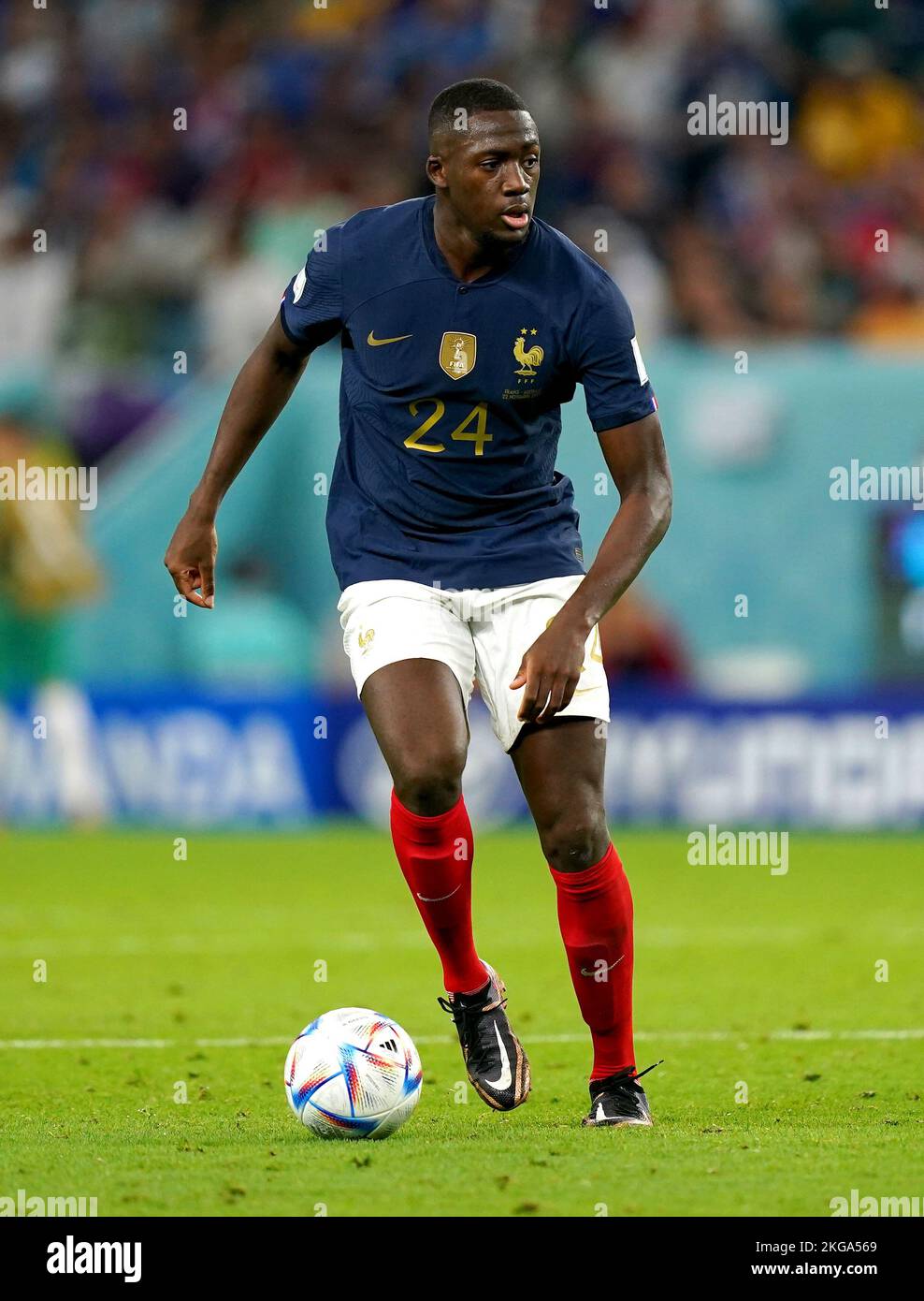 France's Ibrahima Konate during the FIFA World Cup Group D match at Al ...
