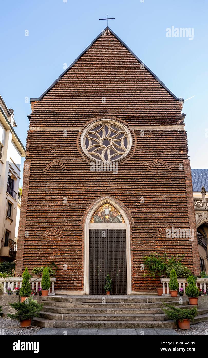 Monastery of Saint Benedict, built in early 20th century in eclectic ...