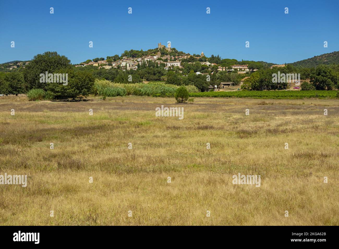 Grimaud, french medieval village of the French Riviera Stock Photo - Alamy