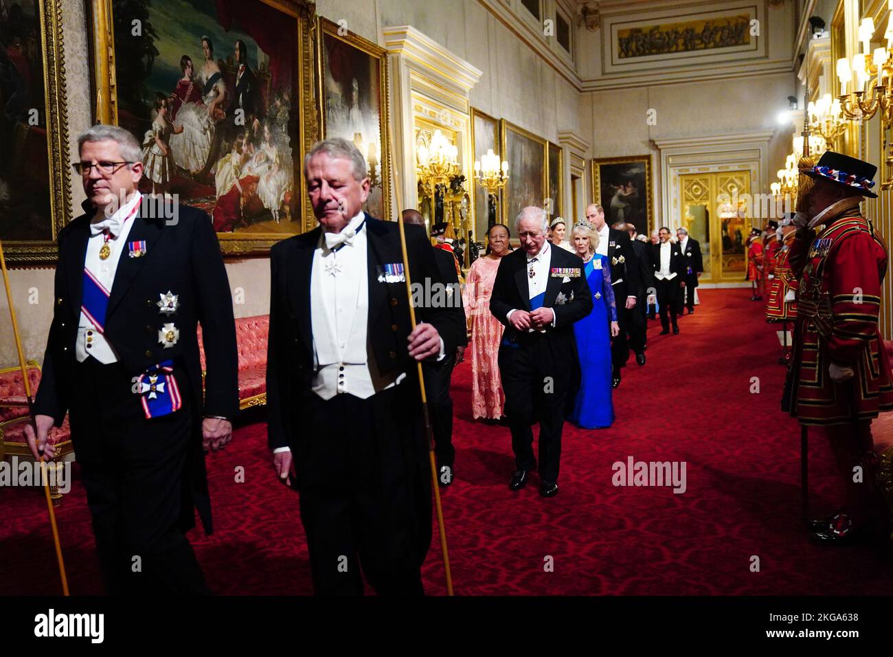 Uk state banquet king charles hi-res stock photography and images - Alamy