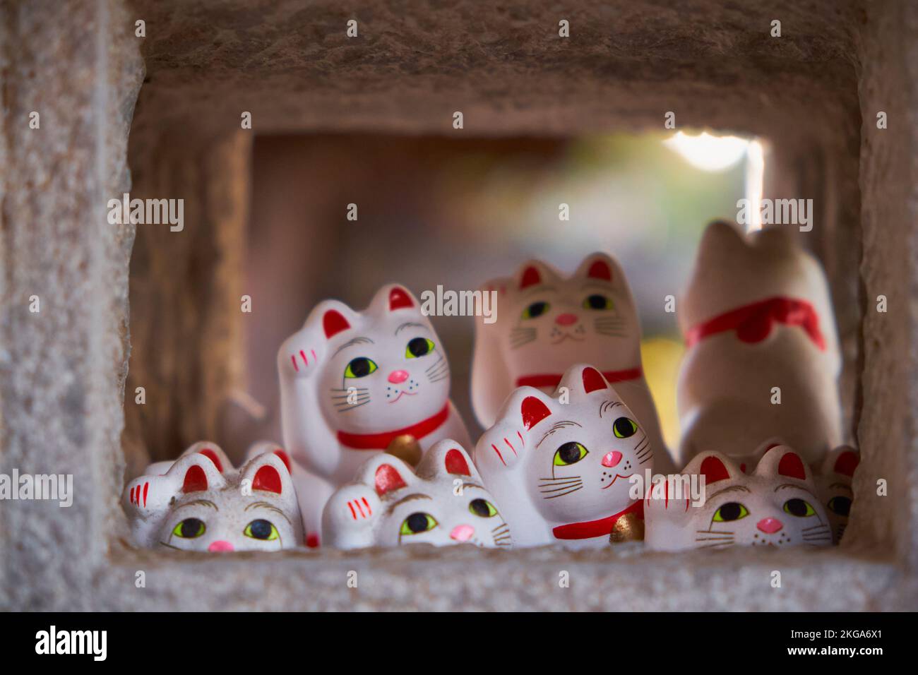 Japan lucky cat maneki hi-res stock photography and images - Alamy