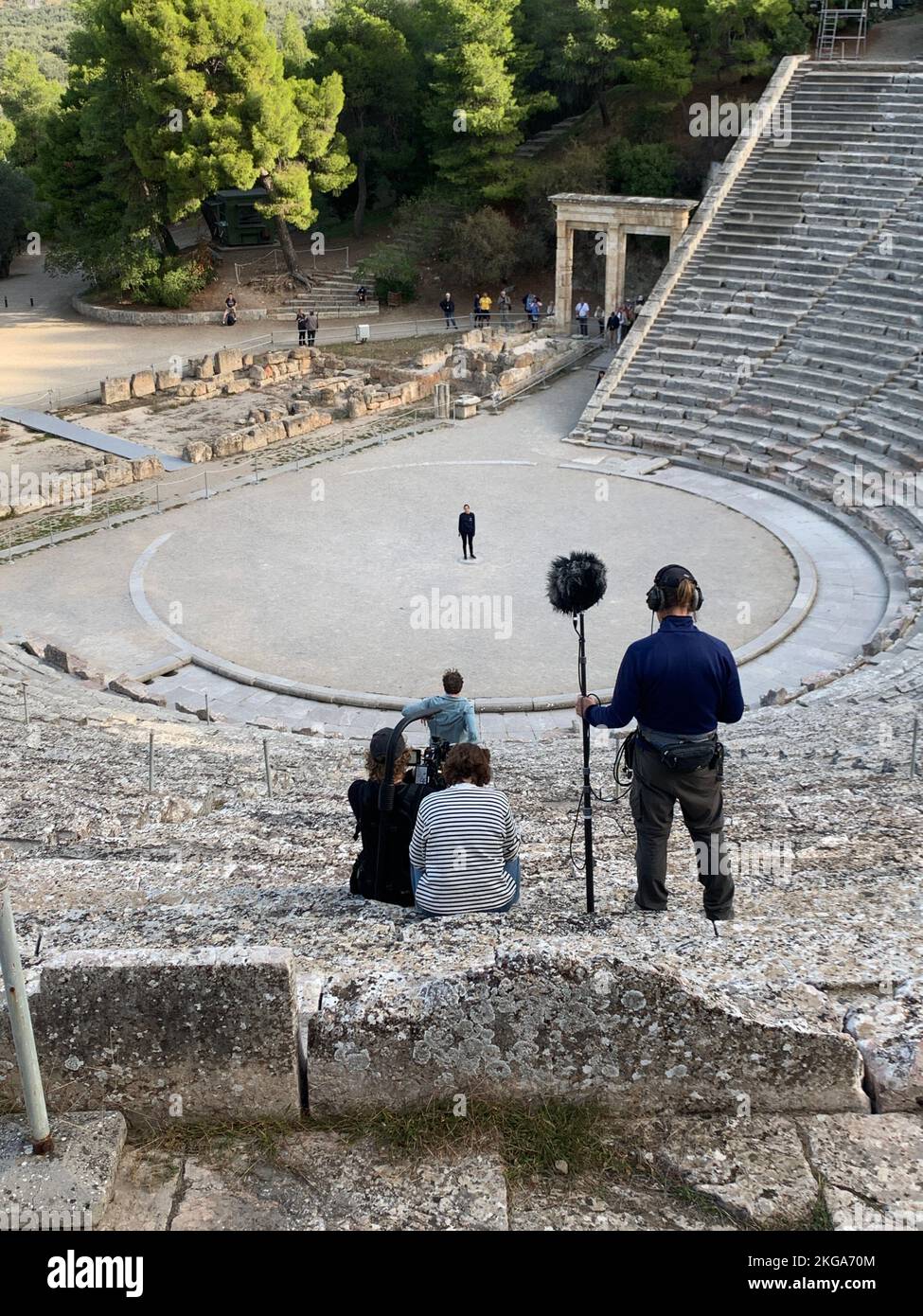 Epidavrous in Greece. Ancient ampitheatre Stock Photo - Alamy