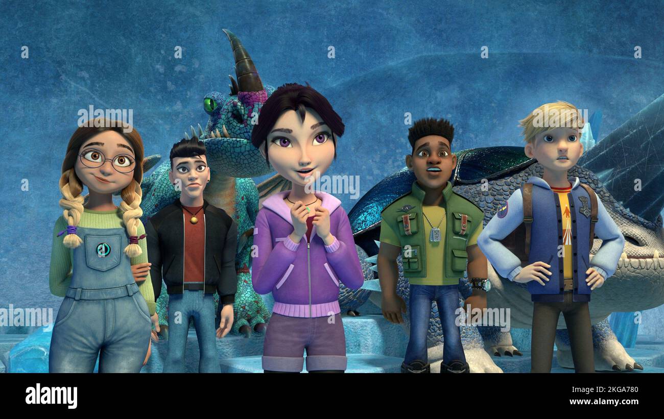 DRAGONS: THE NINE REALMS, from left: Alex Gonzalez (voice: Aimee Garcia ...