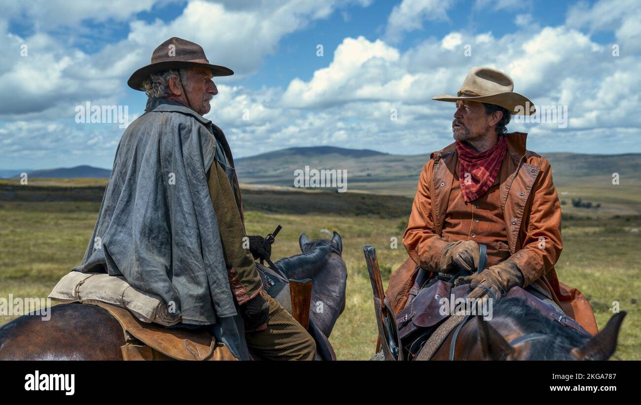 THE ENGLISH, from left: Malcolm Storry, Steve Wall, The Buffalo Gun ...