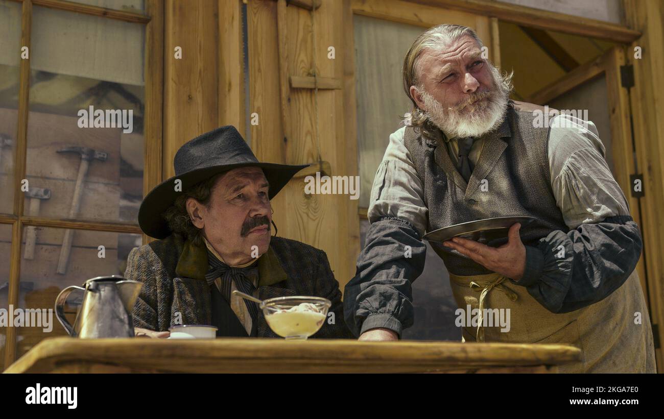 THE ENGLISH, Stephen Rea (left), 'The Buffalo Gun', (Season 1, ep. 105 ...