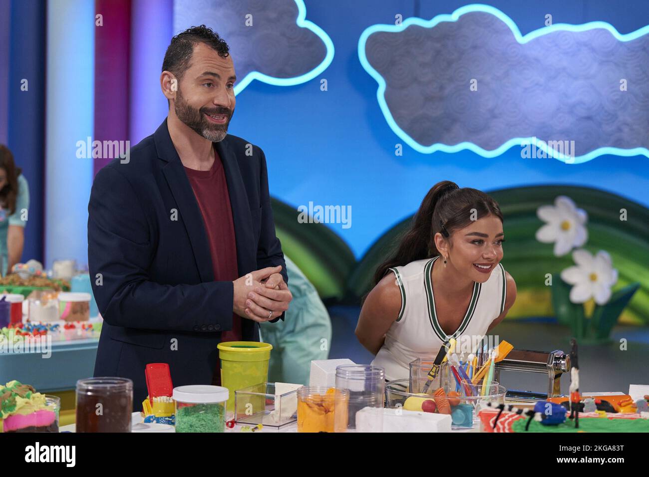 PLAY-DOH SQUISHED, (aka PLAYDOH SQUISHED), from left: judge Jason Loik ...