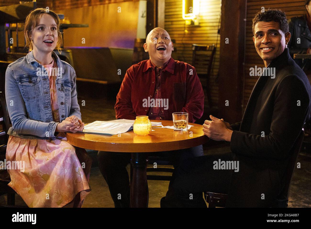 REGINALD THE VAMPIRE, from left: Em Haine, Jacob Batalon, Mandela Van ...