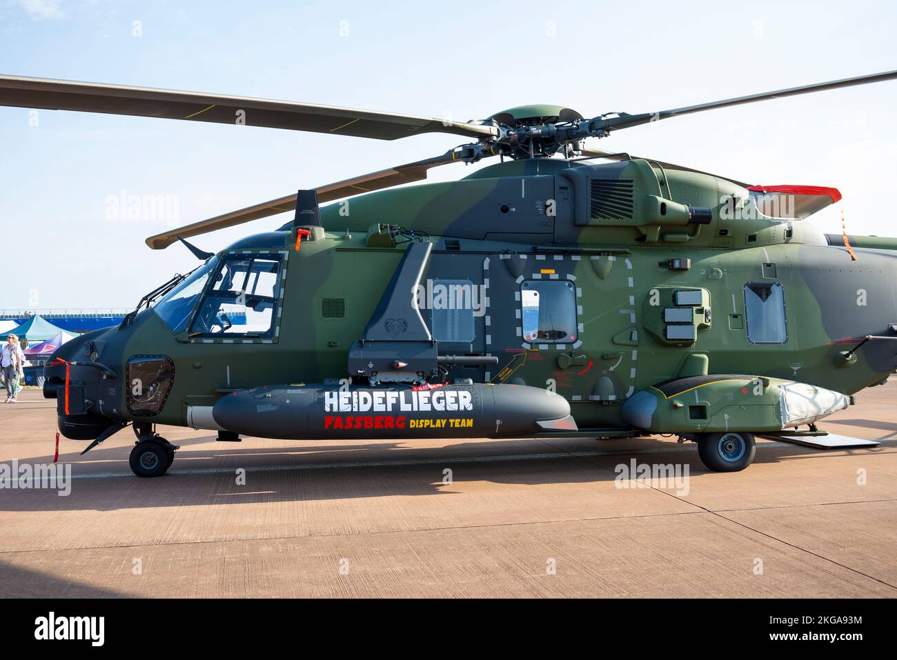 German Army Aviation NH90 TTH helicopter on show at the Royal ...