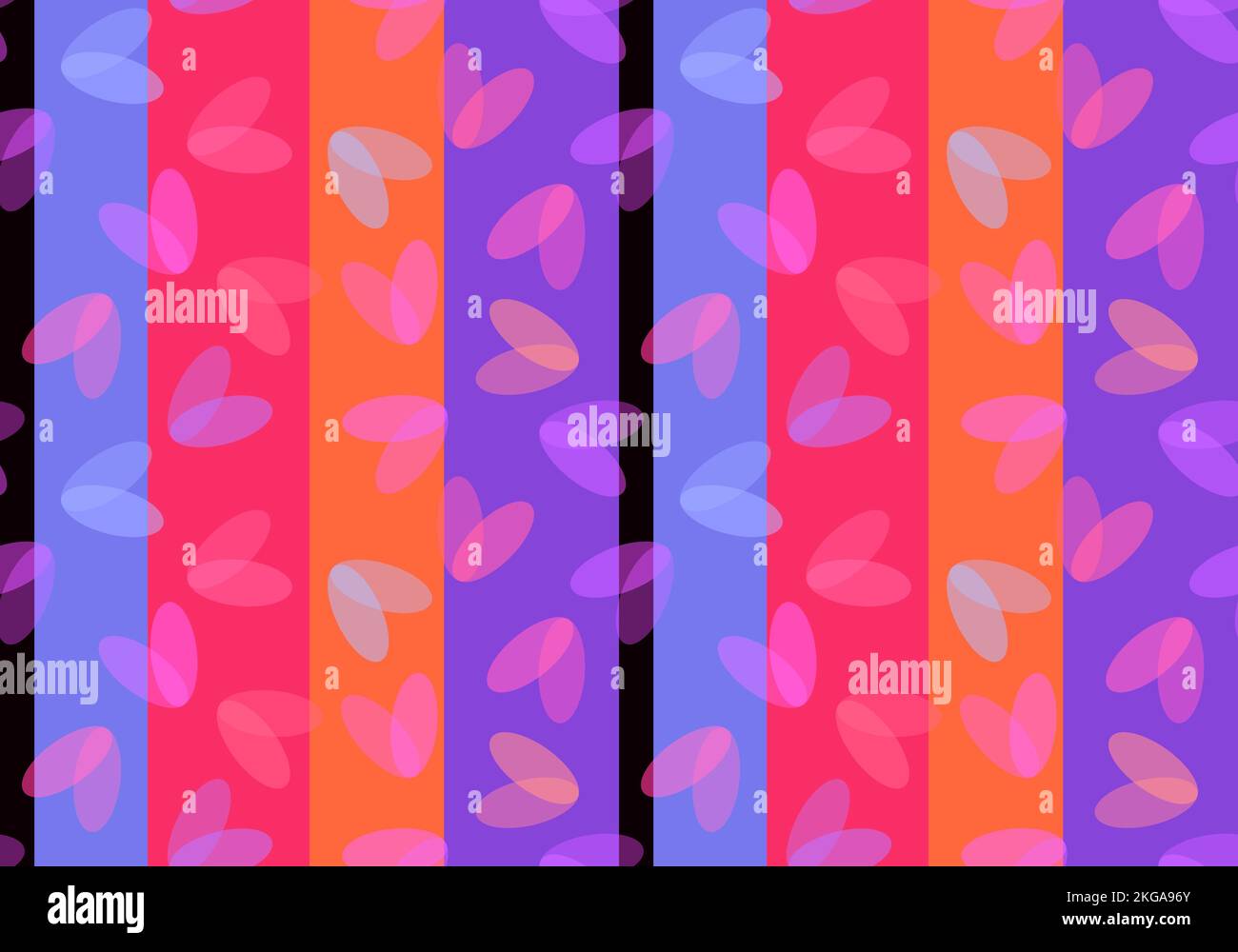 Valentines hearts seamless cartoon pattern for wrapping and kids ...